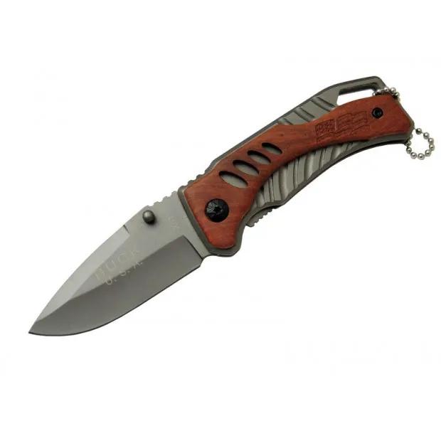 Buck X61 Ahşap Çakı 15,5 cm Manuel, Kemerlikli - 460.00 TL